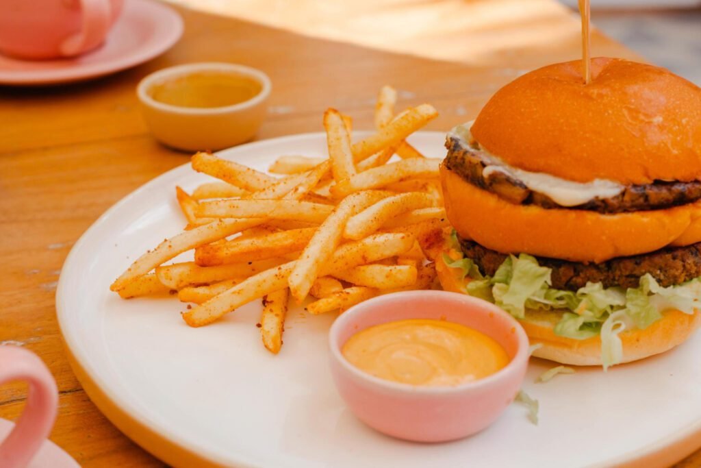 High Protein Veggie Burger - kitchensmokey